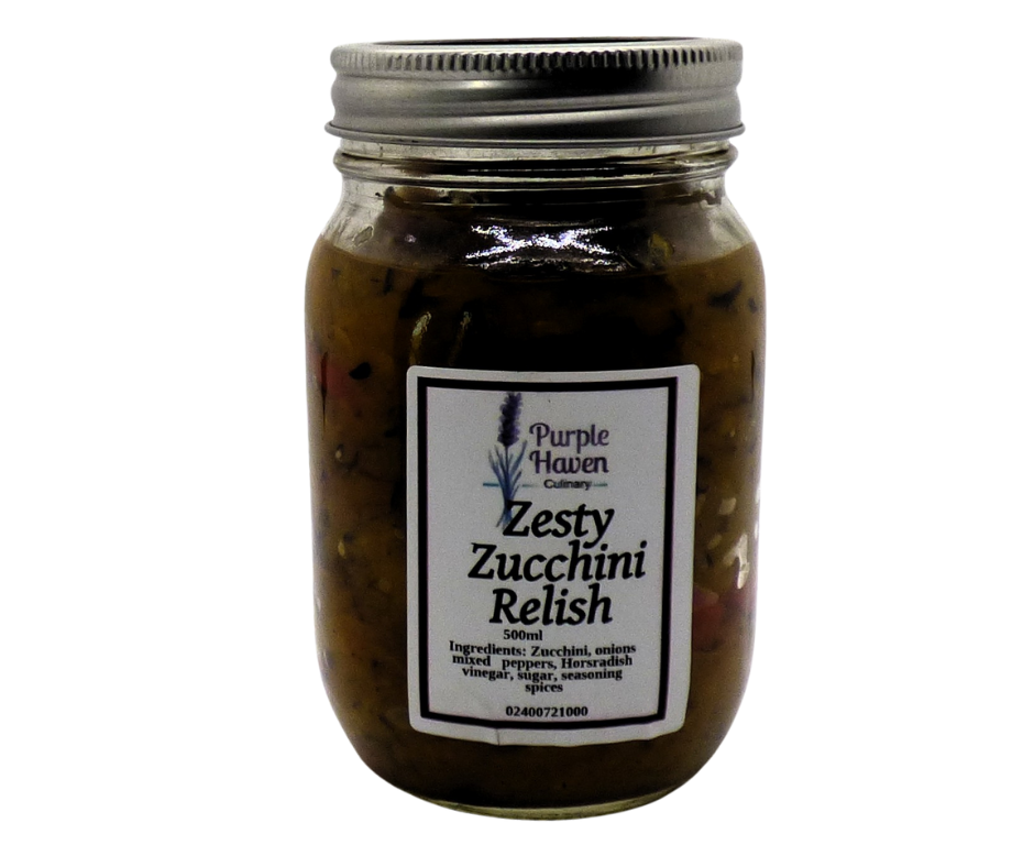 Zesty Zucchini Relish - Sweet and Spicy Condiment – Purple Haven